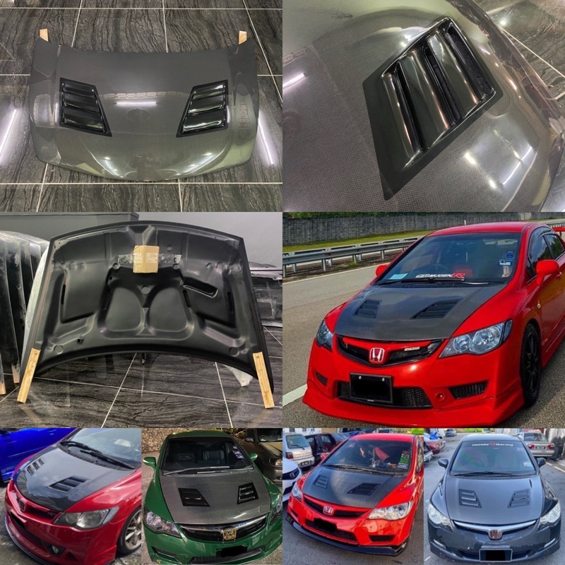 (NEW)CARBON FIBER MUGEN HOOD COPY ORI 1:1 | Shopee Malaysia