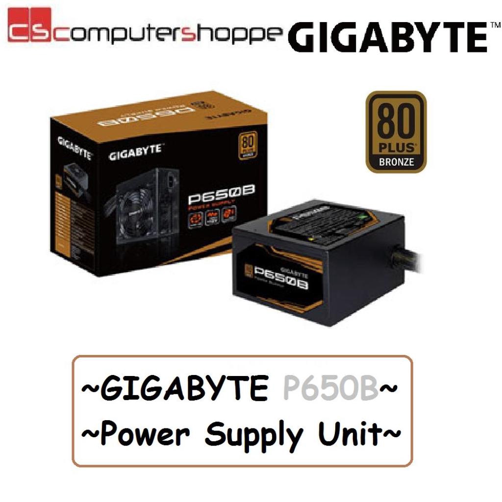 GIGABYTE GP-P650B 80PLUS BRONZE POWER SUPPLYIGABYTE GP-P650B 80PLUS ...