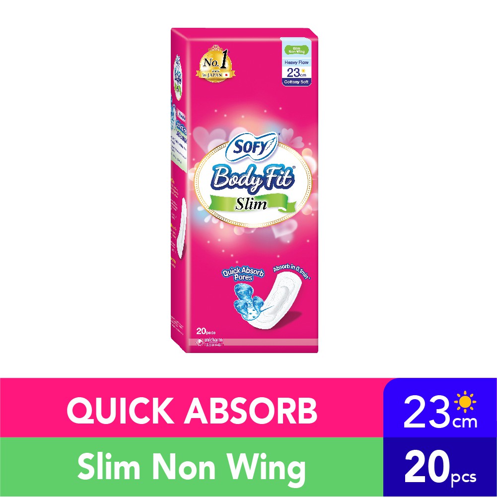 Sofy Body Fit Day Slim (23cm x 20 Pcs) | Shopee Malaysia