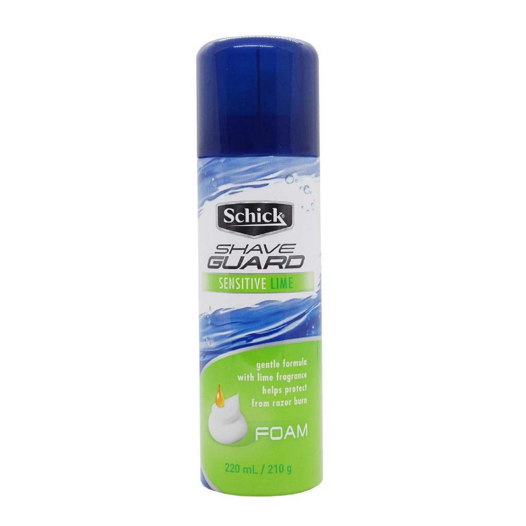 Schick Shave Guard Sensitive Lime Foam (220ml) | Shopee Malaysia
