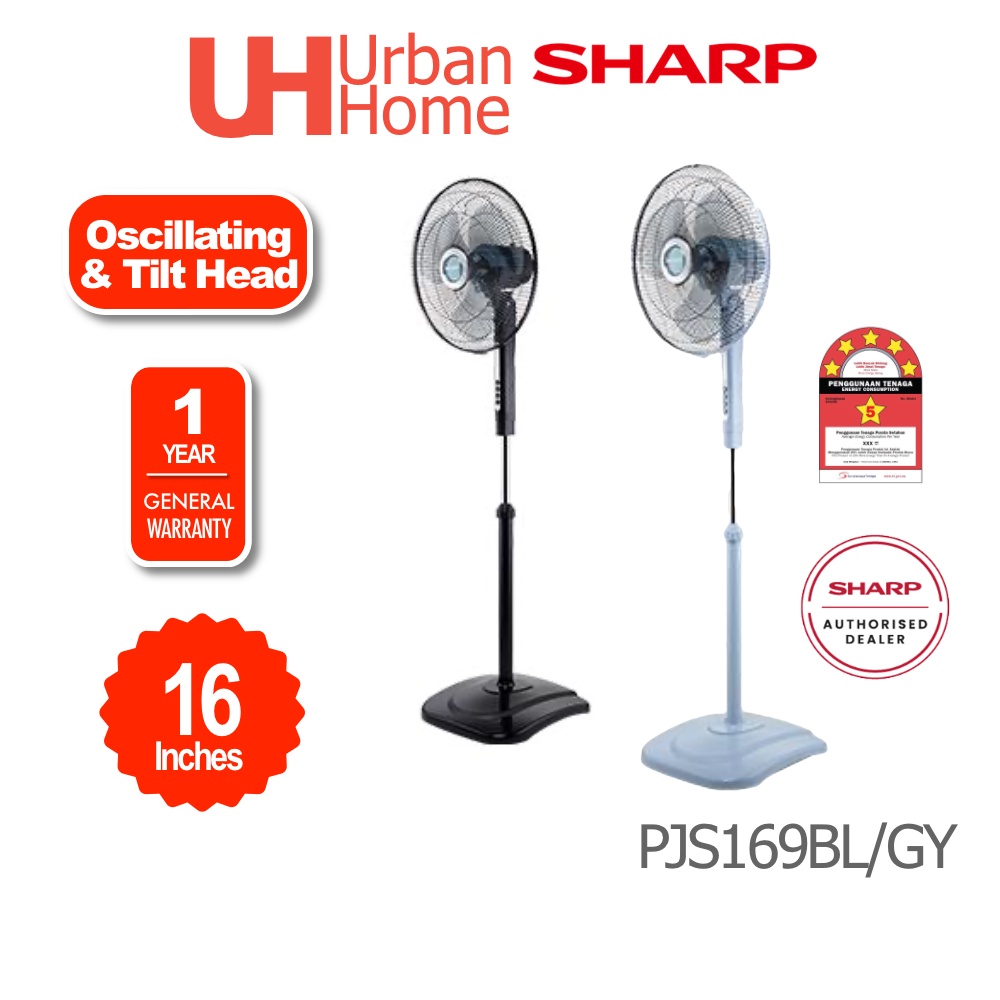 Sharp Powerful Stand Fan (16") PJS169BL/PJS169GY | Shopee Malaysia