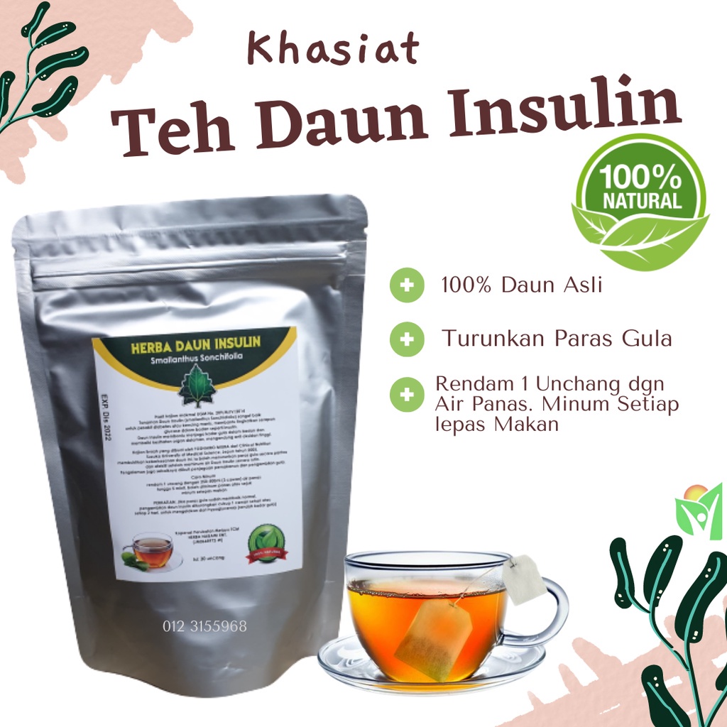 Herba Teh Daun Insulin Penawar Kencing Manis teh insulin | Shopee Malaysia