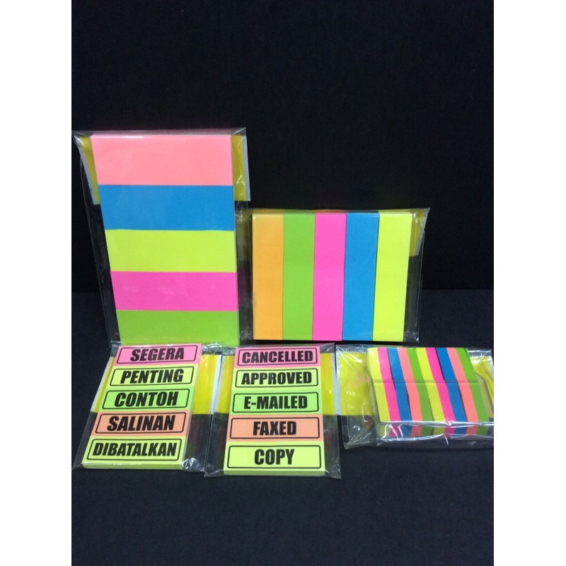 Fluorescent Scripti self stick n notes | Shopee Malaysia