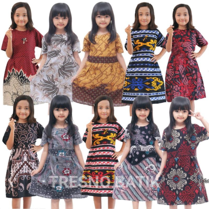 Children's batik Dress 2-10 Years Old - Girls' batik Clothes - Can ...