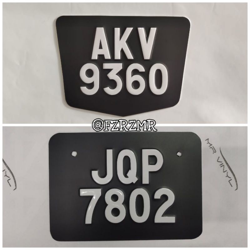 Nombor Plate Motor Besi /Ketuk /Aluminium/Press /Zinc KL Design MURAH ...
