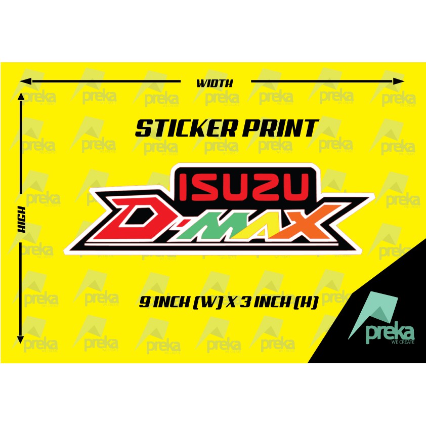CUSTOM STICKER ISUZU DMAX THAILAND DESIGN | Shopee Malaysia