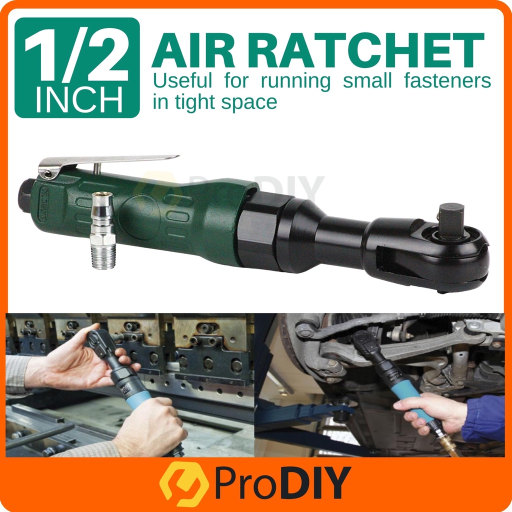 1/2" Inch Air Ratchet Square Head Drive Air Drive Angle Impact Ratchet ...
