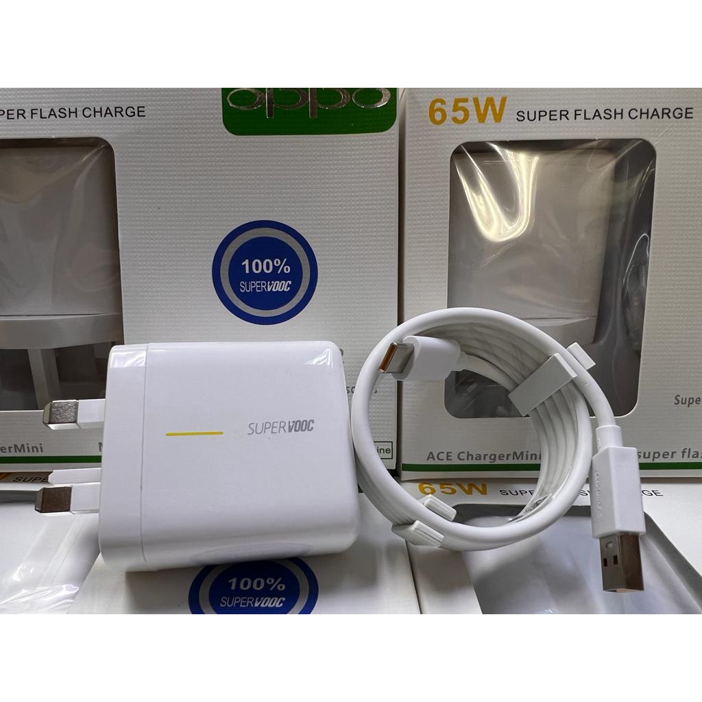 65W SuperVooc Flash Charge UBS to Type-C (adapter + cable type C ...
