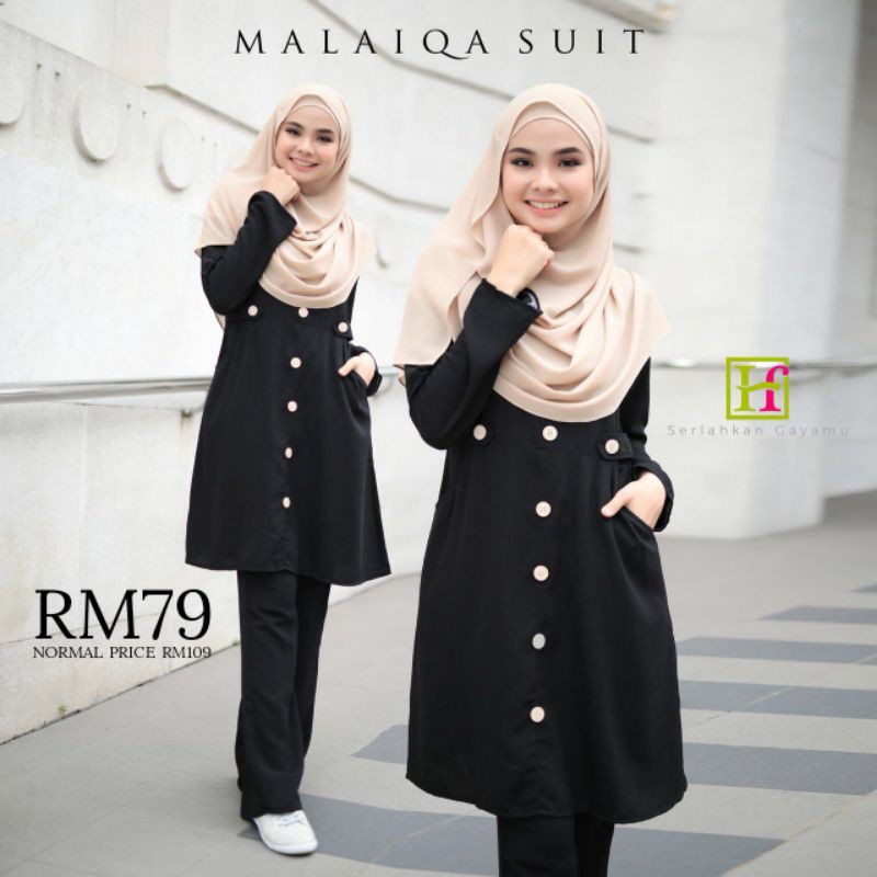 💖MALAIQA SUIT💖KEMEJA LABUH MUSLIMAH BLOUSE | Shopee Malaysia