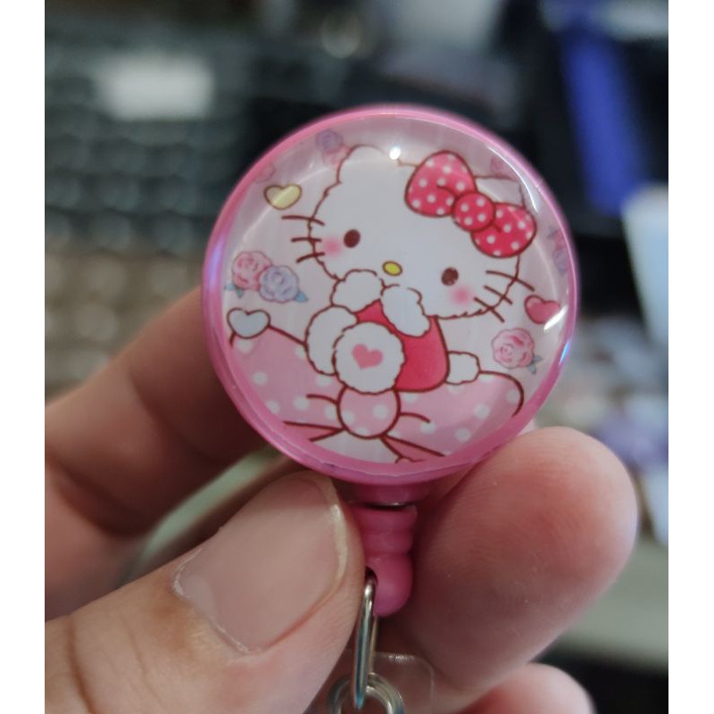 HELLO KITTY GLASS YOYO DESIGN 06# BADGE REEL | Shopee Malaysia