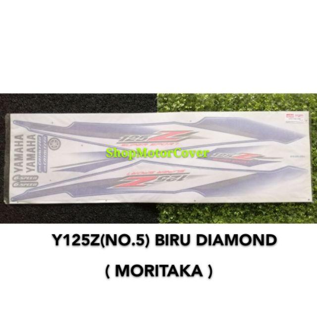 🔥MORITAKA 🔥 YAMAHA Y125Z Y125 125 (NO.5) BIRU DIAMOND ~ STICKER BODY ...