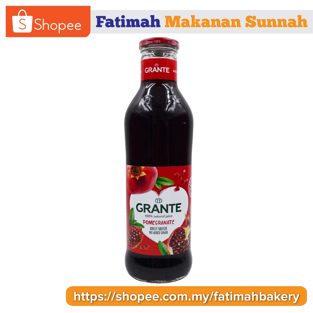 FB : GRANTE 100% PURE POMEGRANATE JUICE 750ML 4760041300021 | Shopee ...