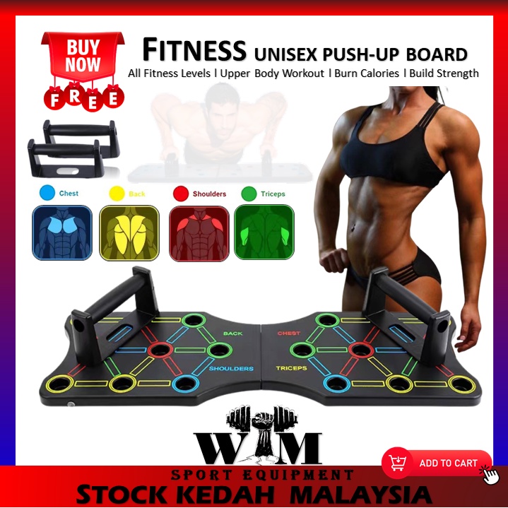 Multifunction 16 in 1 Foldable Push up Board Gym Fitness Exercise ...