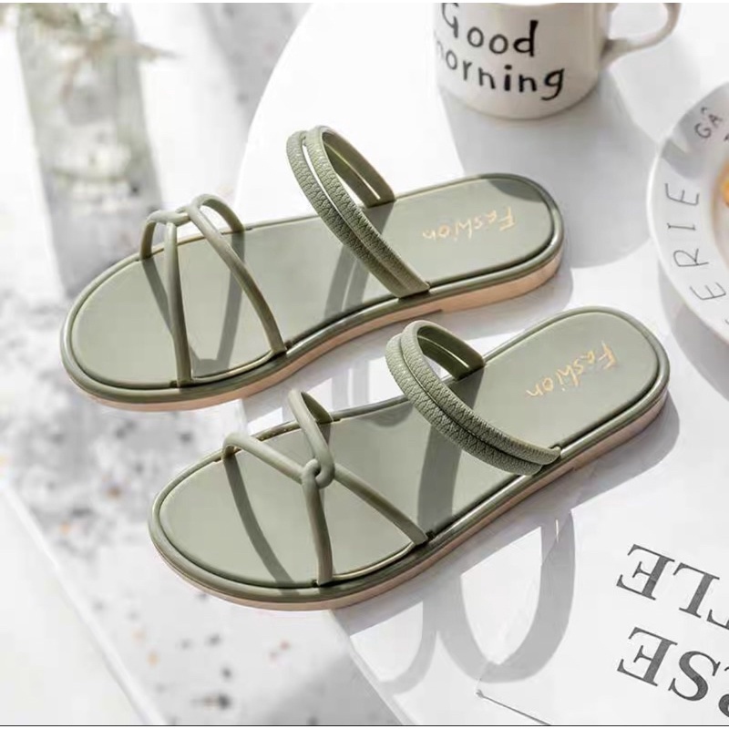 Selipar Wanita / Kasut Perempuan / Selipar Perempuan / Flat Sandal ...