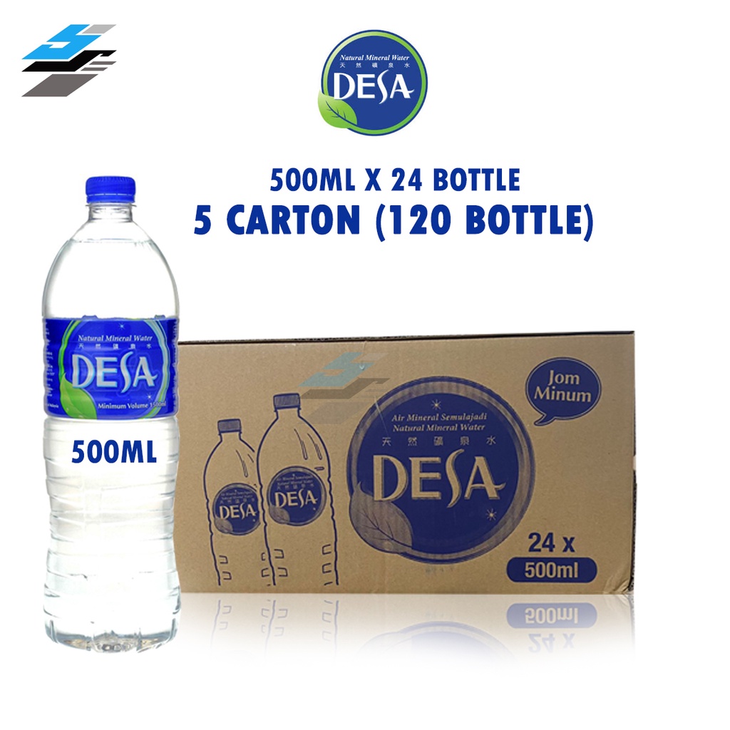 DESA Mineral Water 500ml x 24 bottle x 5 carton (120 bottle) | Shopee Malaysia
