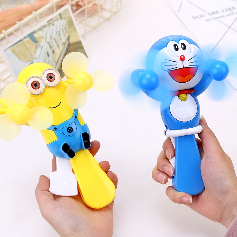 Ready Stock Cute Doraemon Hand Pressure Small Fan Cartoon Mini Hand ...