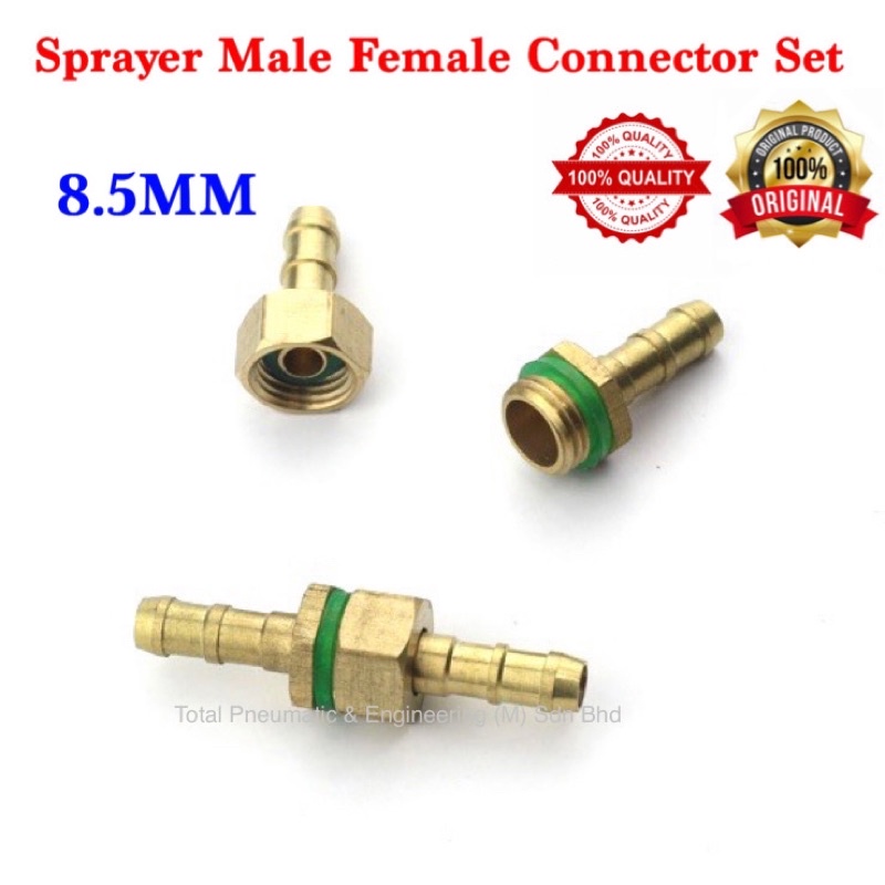 8.5MM Power Sprayer Hose High Pressure Hose Male Female Connector Set ...