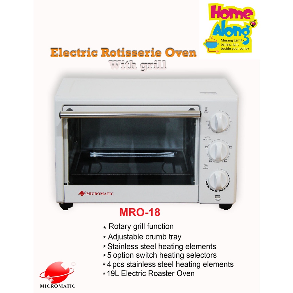 Micromatic 19Liter Electric Roaster Oven - MRO-18 | Shopee Malaysia