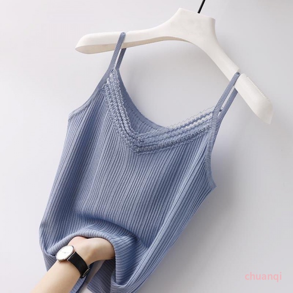 Summer New Lace Camisole Women's Ice Silk Thread plus Size Loose ...