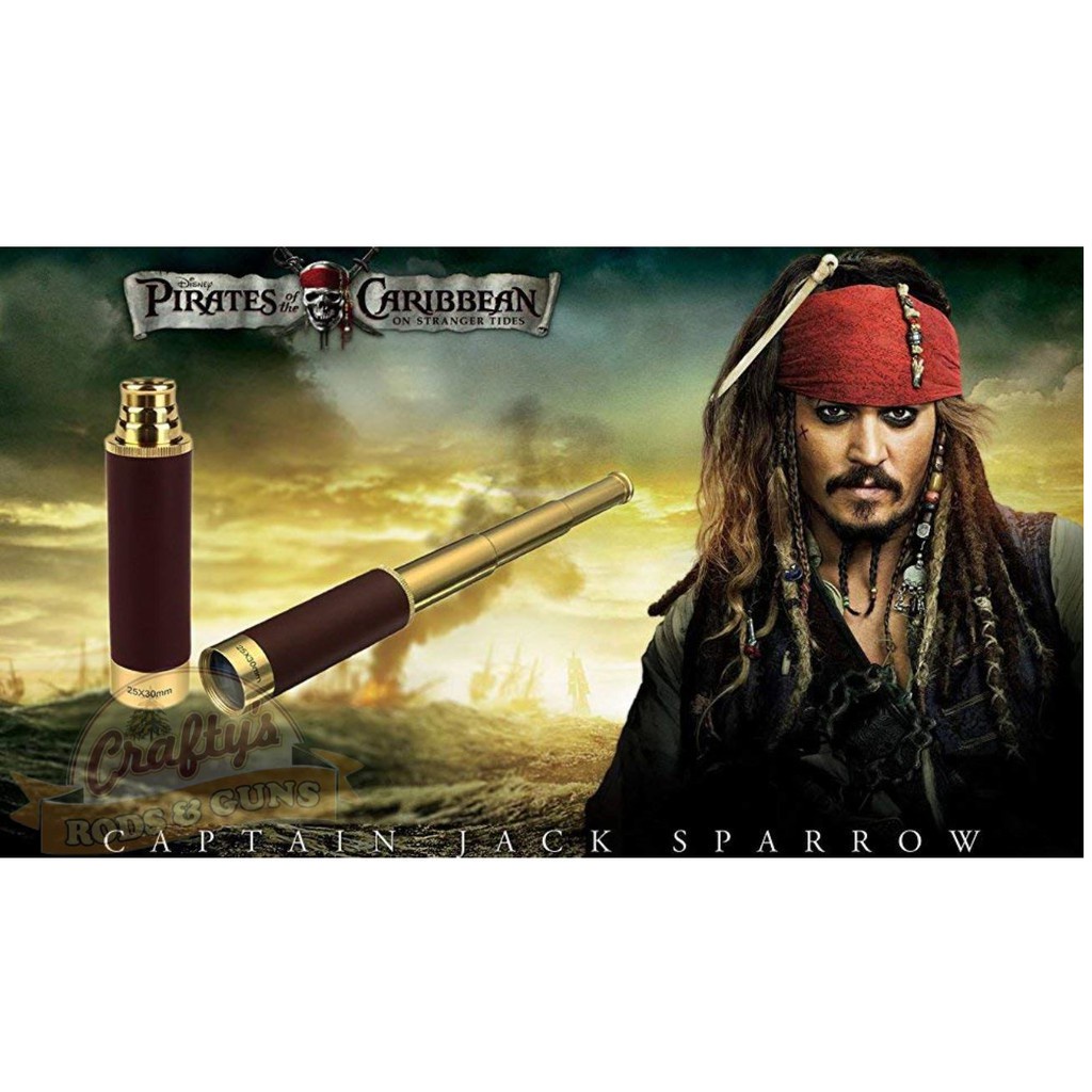 🔥 PIRATE OF THE CARIBBEAN 25x30 HD Pirate Telescope Brass Magnifier ...