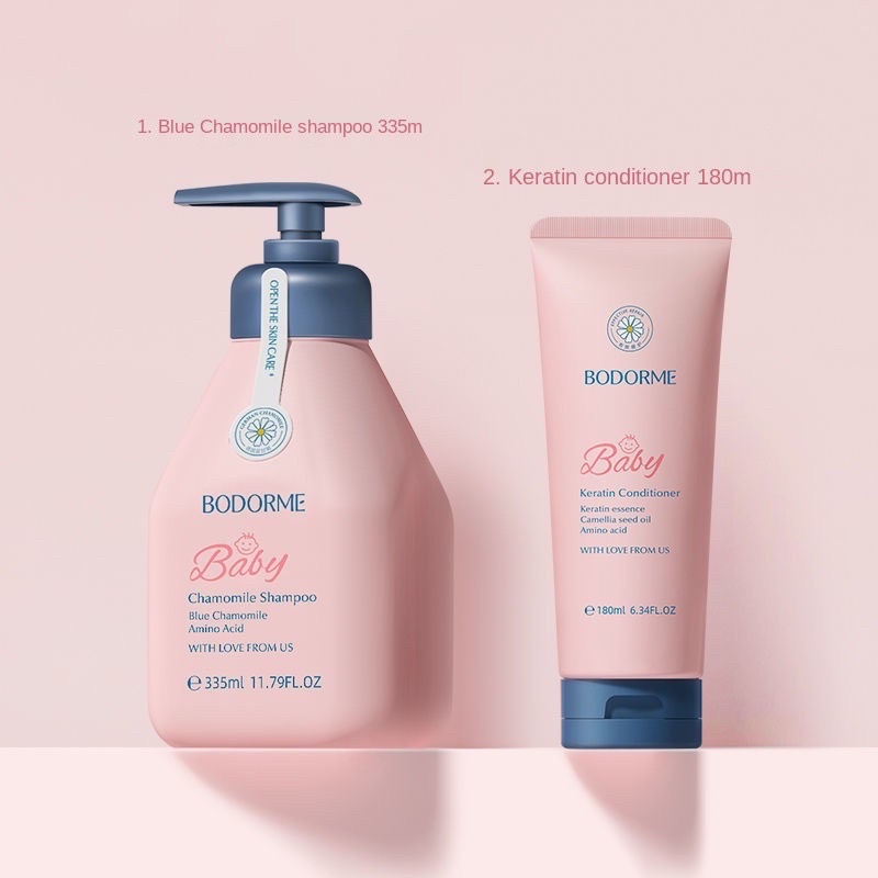 [ReadyStock]Bodorme Baby Chamomile Shampoo Keratin Conditioner Set Kids ...