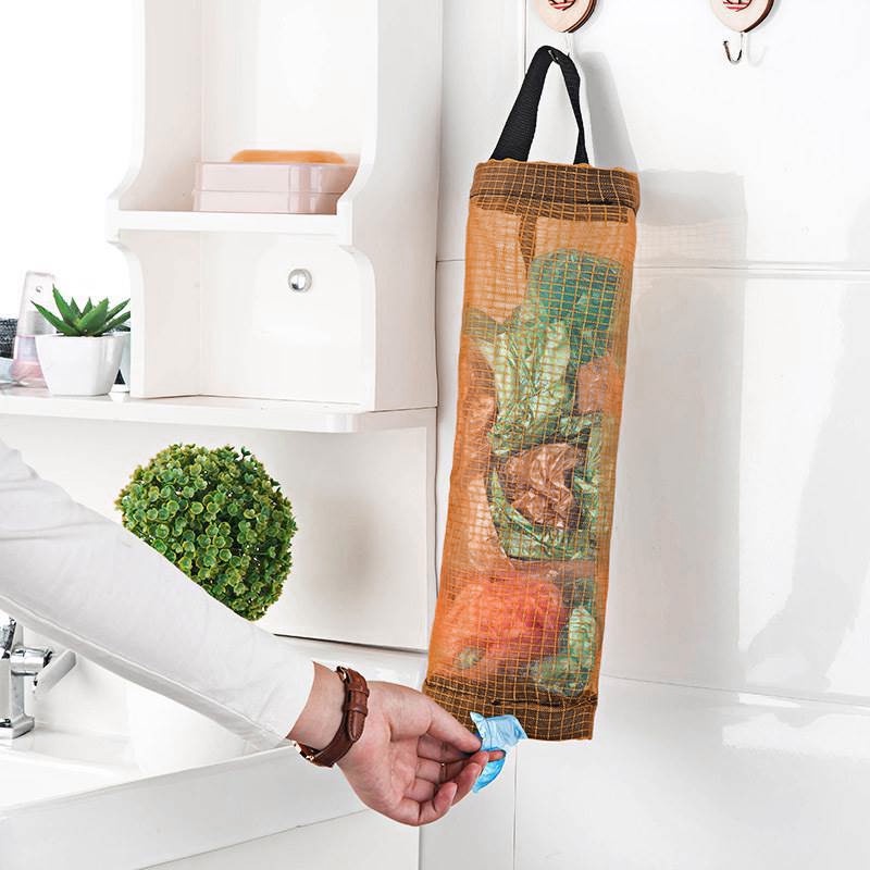 Wall Mounted Plastic Bag Organizer / Reusable Toilet Paper Organizer ...