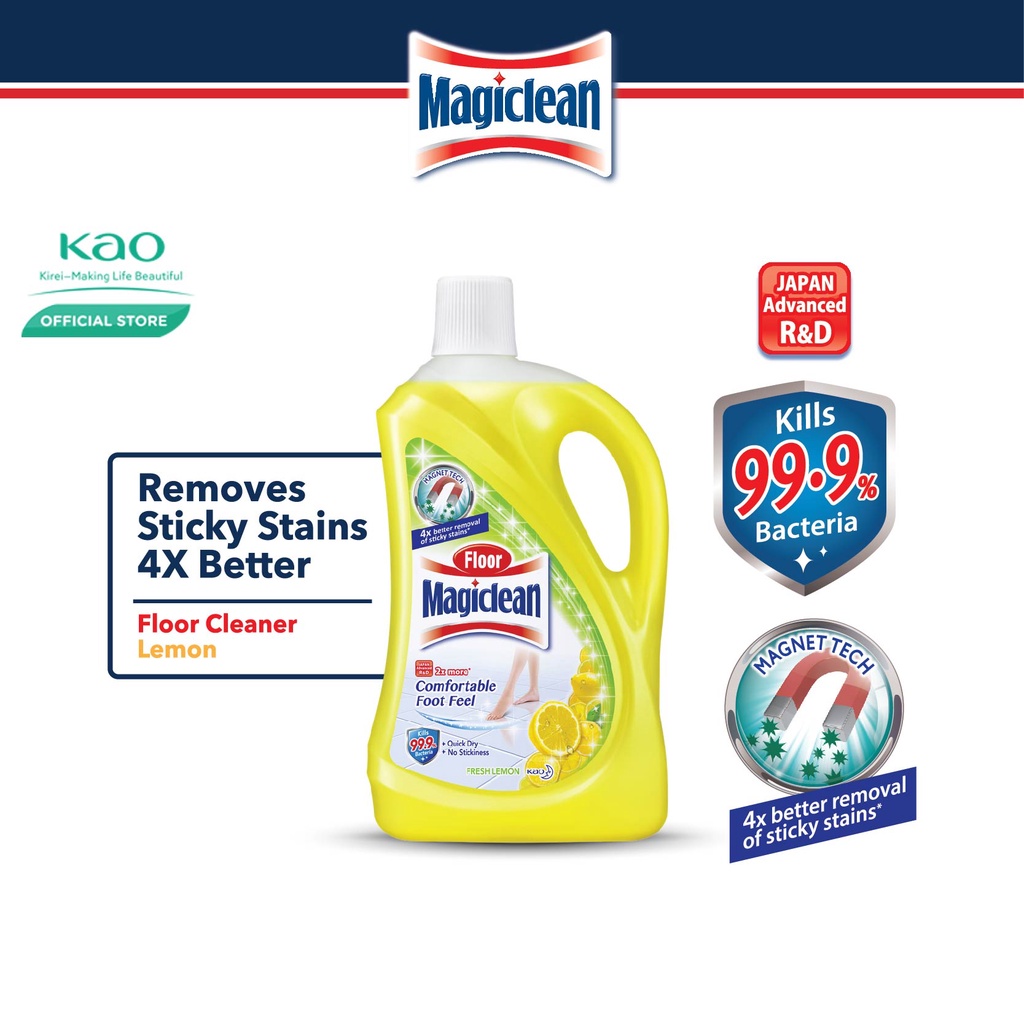 MAGICLEAN Floor Cleaner Lemon (2000ml) | Shopee Malaysia