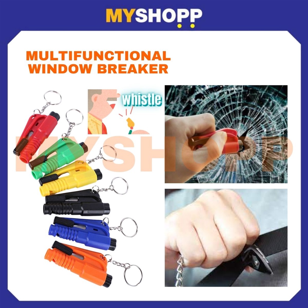 Auto Safety Hammer Car Emergency Escape Window Glass Breaker 2 in 1 Car ...