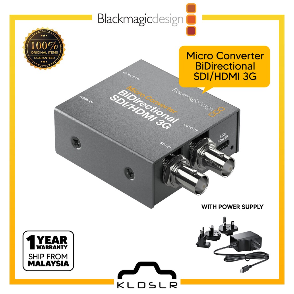 Blackmagic Design Micro Converter BiDirectional SDI/HDMI 3G with Power ...
