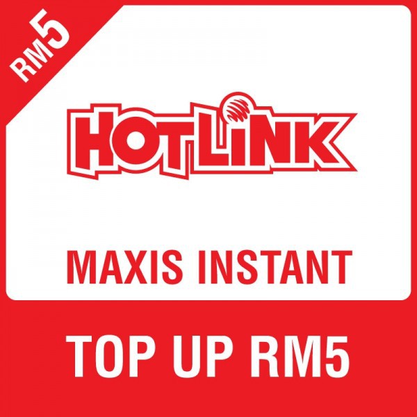 Hotlink Maxis Reload Directly Topup RM 5/Pin RM 5 | Shopee Malaysia