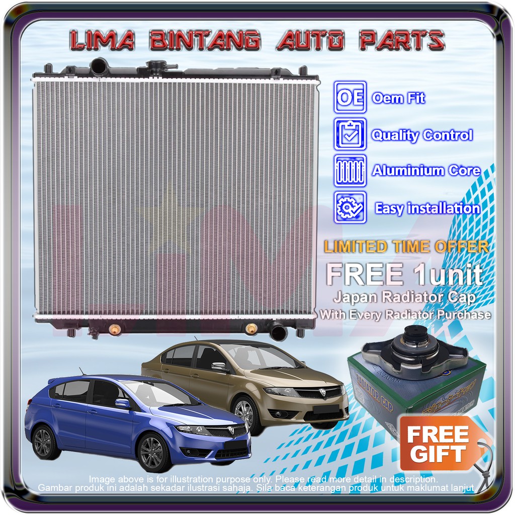 Proton Preve , Suprima S Turbo Radiator ( Double Layer ) *Free Cap ...