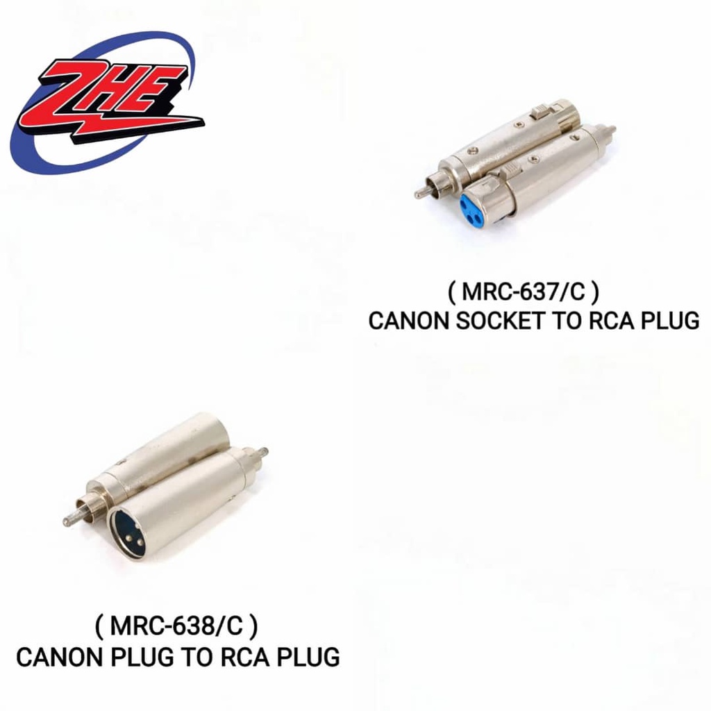 3 PIN XLR CANON ( PLUG / SOCKET ) TO RCA PLUG CONVERTER (1005574/5575 ...