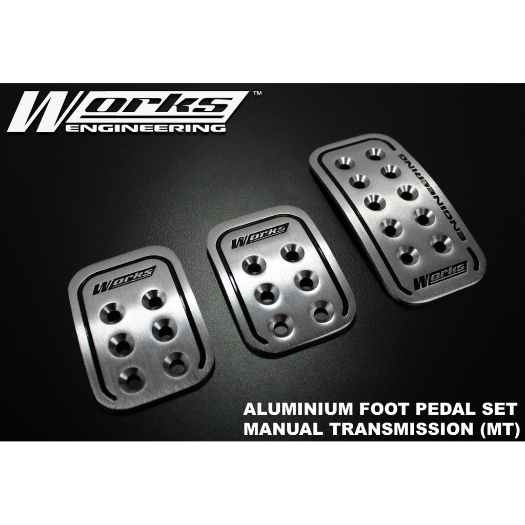 Works Engineering Aluminium Foot Pedal Set (Manual) | Shopee Malaysia