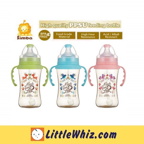 Simba: Dorothy Wonderland PPSU Wide Neck Feeding Bottle With Handle - 270ml💖Botol Susu💖Milk ...