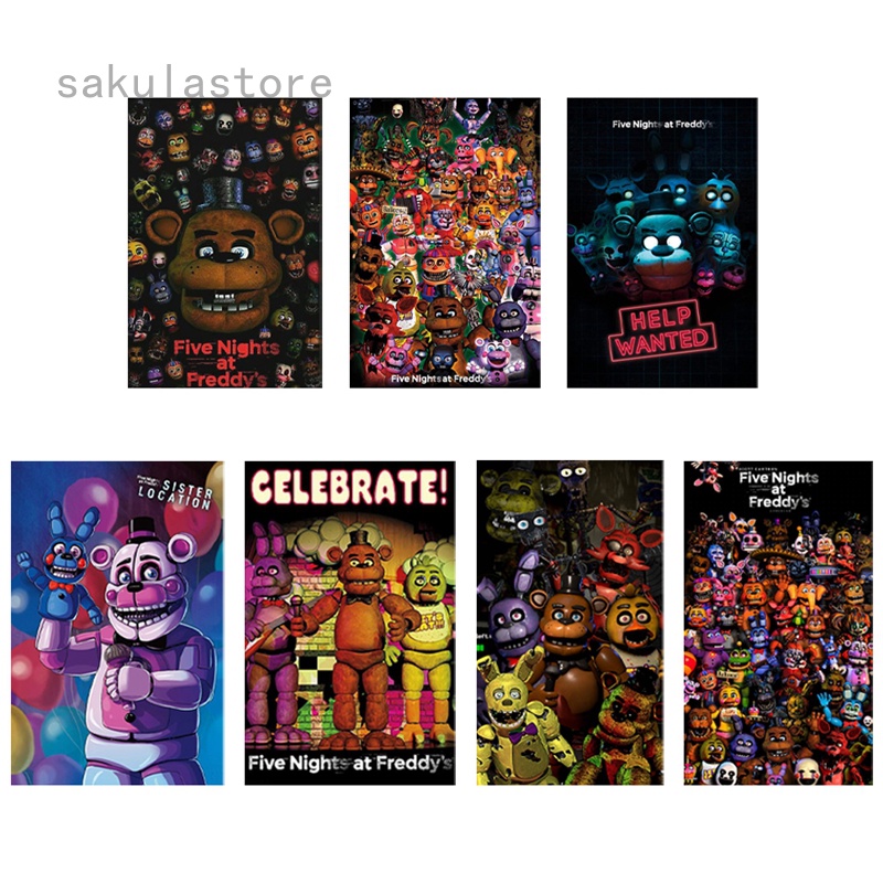 FNAF Five Nights at Freddy's A3 Silk Poster | Shopee Malaysia