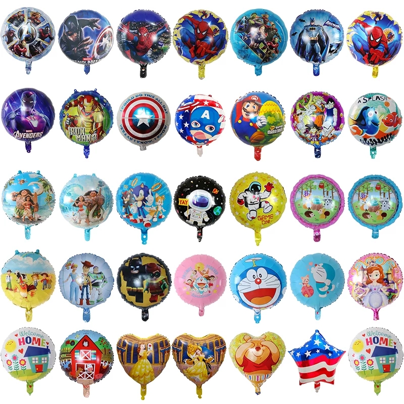 1pc 18inch Foil Balloons Round Helium Balloon Party Decorations ...