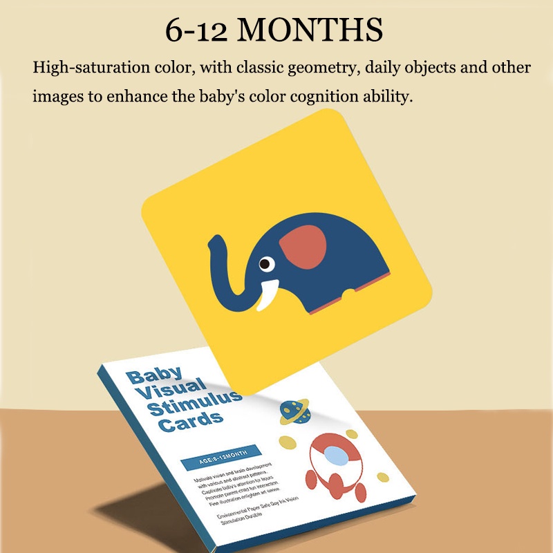 Infant Baby Toys High Contrast Baby Flashcard Sensory Baby Books 0 to ...