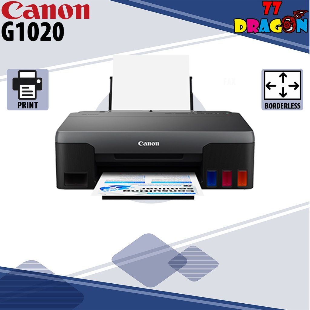 Canon PIXMA G1020 Refillable Ink Tank Single Function Inkjet Printer ...