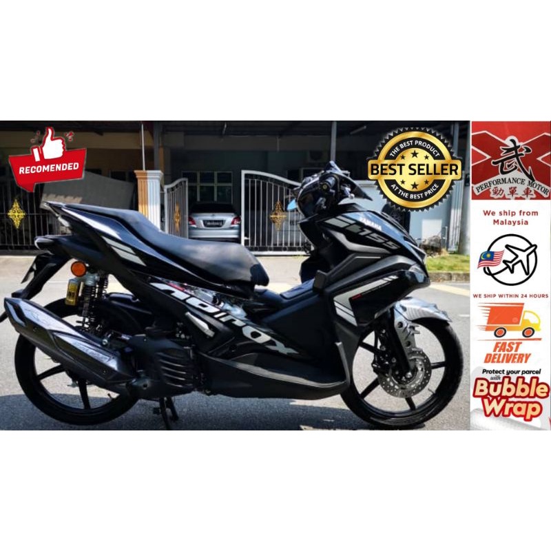 NVX155 V1 AEROX155 V1 ORIGINAL HLD COVERSET CUSTOM BLACK | Shopee Malaysia