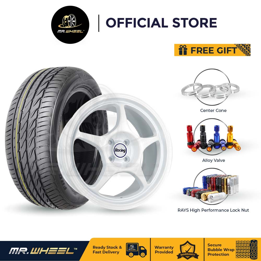 [Package Set] New Sport Rim ENKEI RPO1 17 inch 8j 4x100 ET38 with New Tyre Mr Wheel Myvi Alza ...