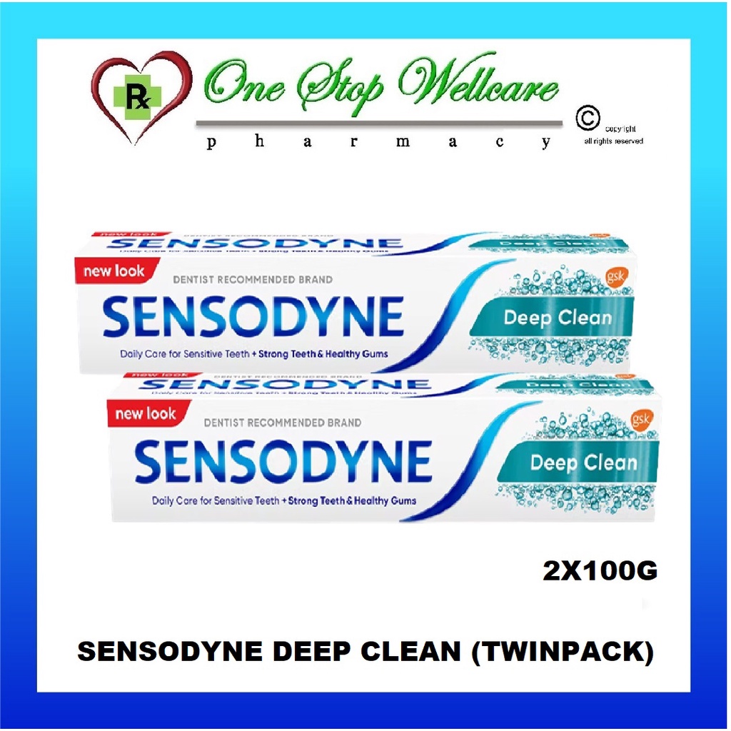 SENSODYNE DEEP CLEAN 2X100G (EXP: 02/2028) | Shopee Malaysia