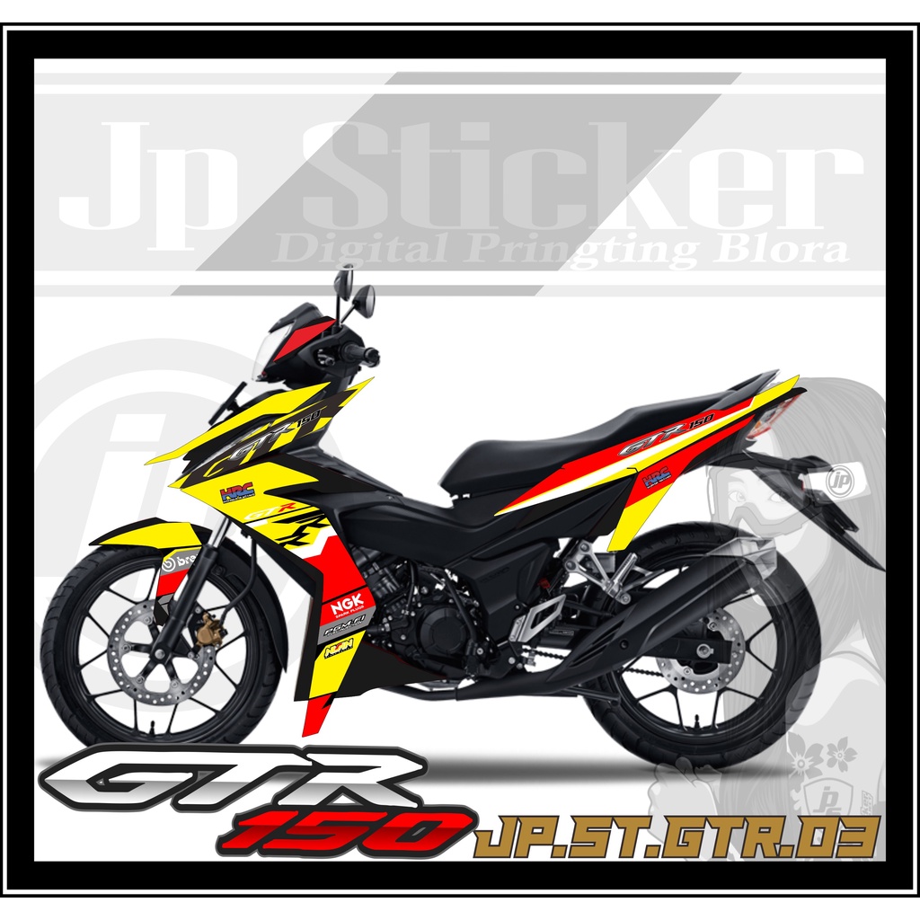 Striping Gtr 150 - Honda Supra Gtr Motorcycle Sticker Sticker List ...