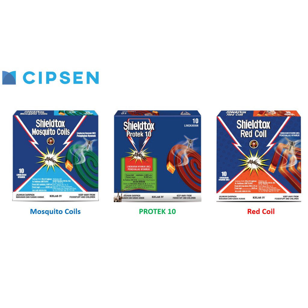 Shieldtox Coils /Penghalau Nyamuk 10's (Mosquito Coils/Blue Coils ...