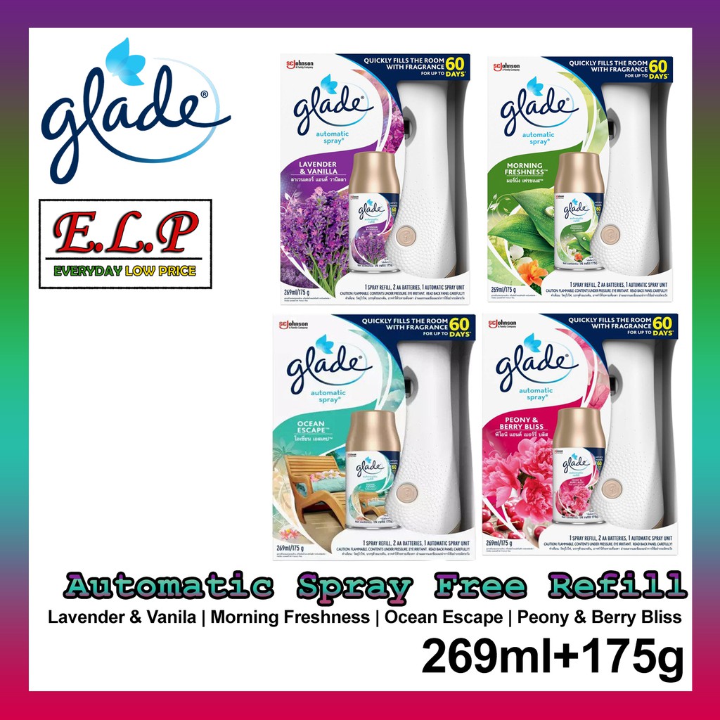 Glade Automatic Spray Starter Kit 269ml/175g (3 in 1) | Shopee Malaysia