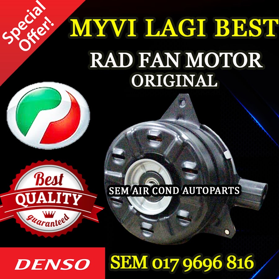 PERODUA MYVI LAGI BEST ORIGINAL DENSO RAD/ RADIATOR FAN MOTOR (CAR AIR ...