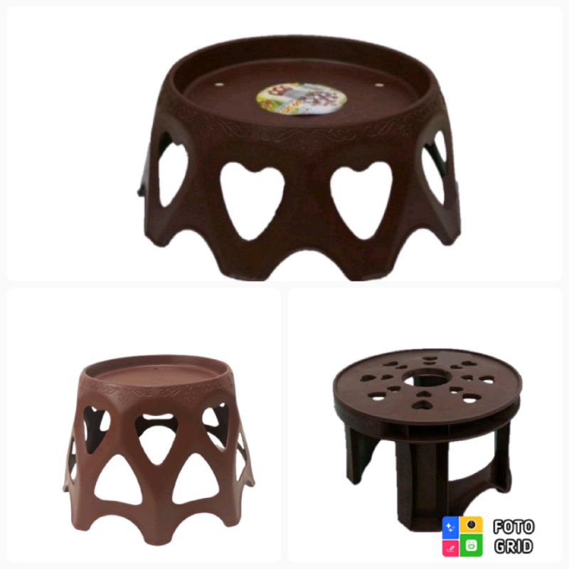Alas Pasu Bunga Plastik/ Kaki Pasu Bunga/ Plastic flower pot stand ...