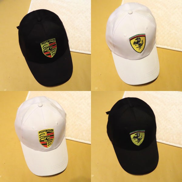 Ready Stock Inspired Ferrari & Porsche Caps Good Quality Cotton Cap ...