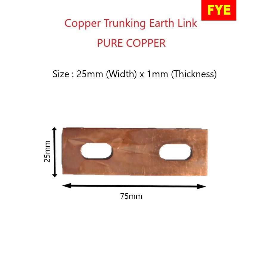 FYE Copper Trunking Earth Link 25mmx1mm | Shopee Malaysia