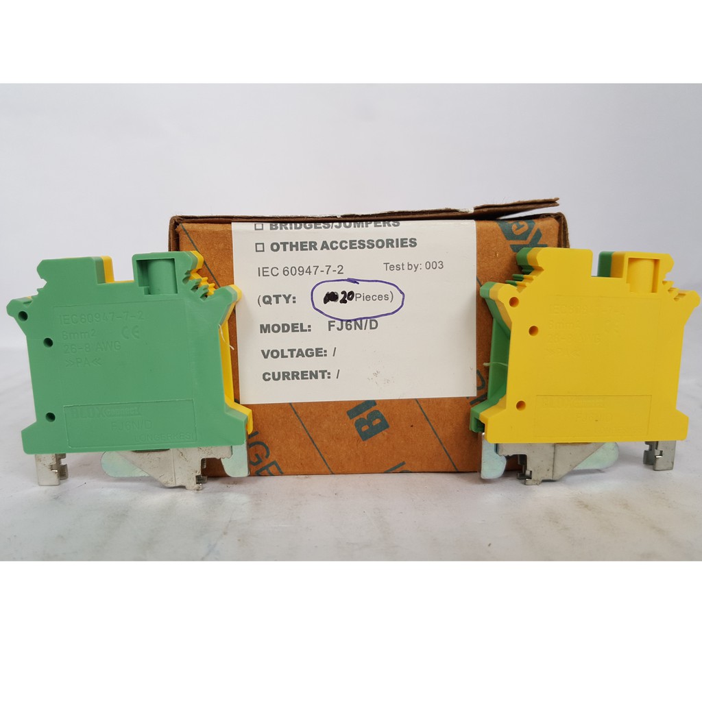 BLOX Earth terminal block FJ3N/D FJ5N/D FJ6N/D FJ10N/D FJ16N/D FJ35N/DL ...