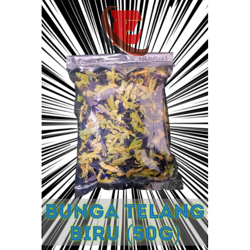 BUNGA TELANG 50G | 20G / BUTTERFLY PEA BUNGA / BLUE PEA VINE BUNGA 50G ...